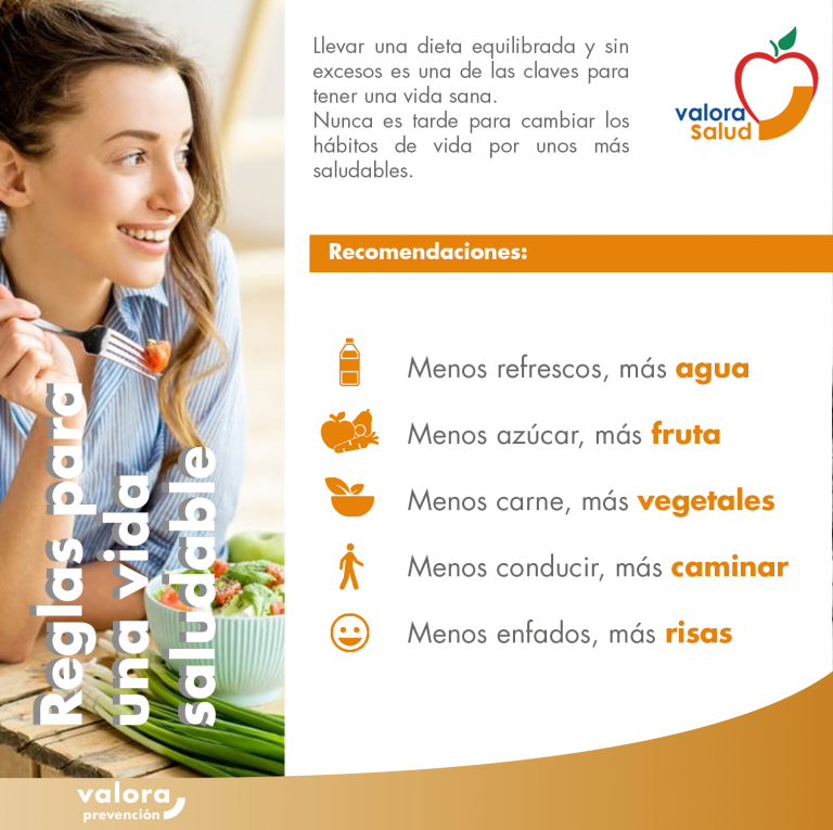 Reglas Para Llevar Una Vida Más Saludable Valora Prevención